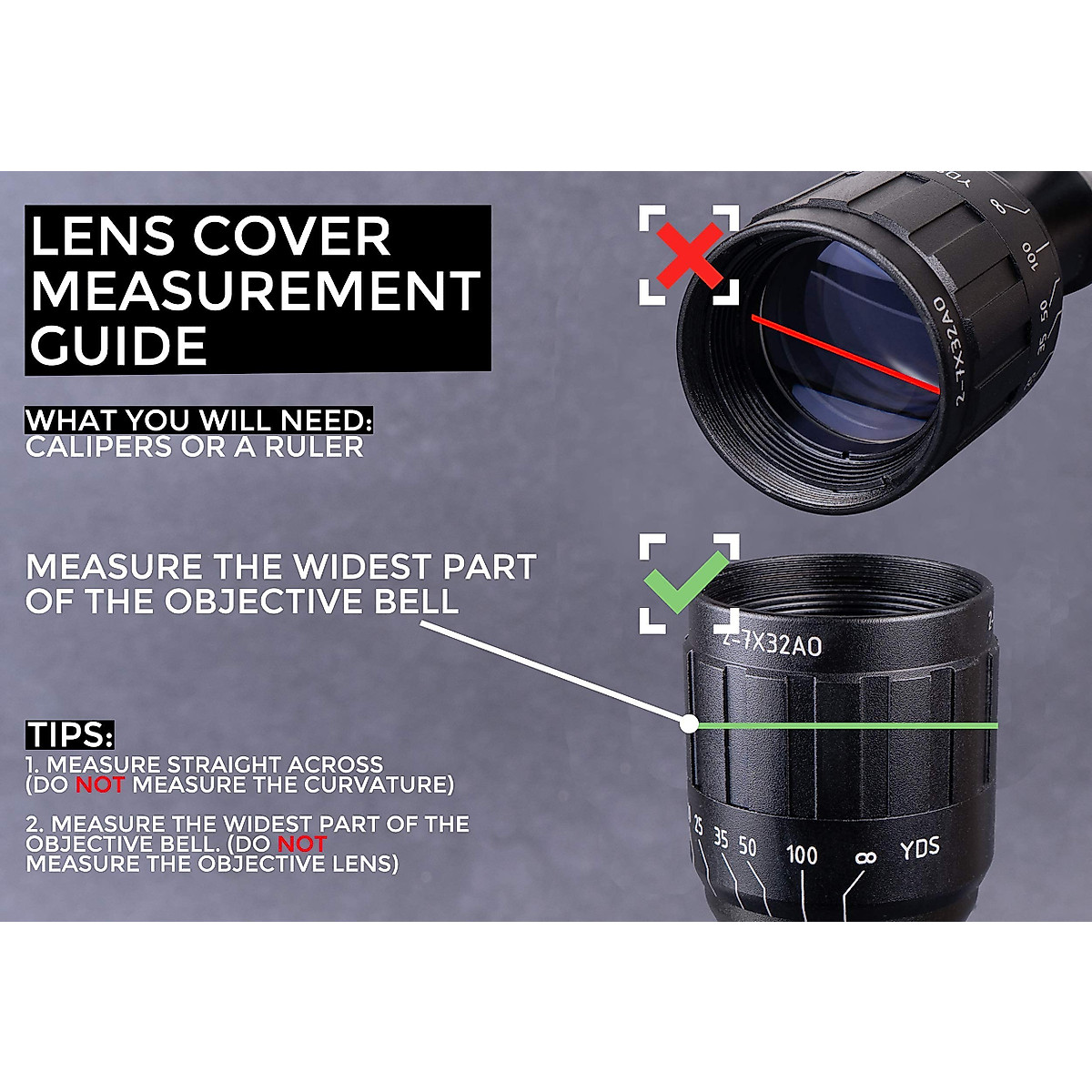 Monstrum 1-4x20 Rifle Scope with Rangefinder Reticle and Medium Profile Scope Rings | Monstrum Flip Up Lens Cover Set | Bundle