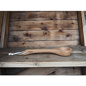 HSE Curved Cedar Sauna Ladle (100ml, Red Cedar)