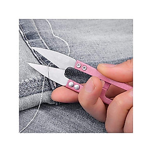 DEEINN 4.1inch Sewing Scissors( pack of 3 )Yarn Thread Cutter Small Snips Trimming Nipper - Great for Stitch, Mini DIY Supplies (Multicolored-3)