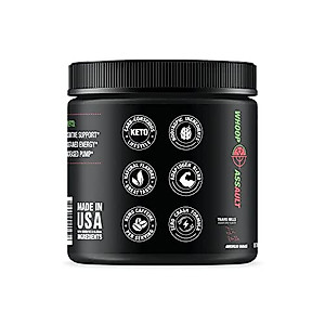 Origin Jocko Fuel Pre Workout Powder with L-Citrulline, Nootropic & Caffeine for Endurance & Stamina - Keto, Sugar Free Blend for Distance Running, Cycling, Jiu Jitsu - 30 Servings (Watermelon)