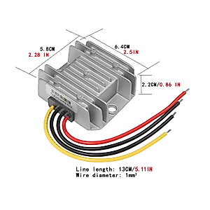 24V 36V 48V to 12V DC DC Step Down Converter Buck 20V~60V Voltage Reducer Waterproof Module Transformer (30A 360W)