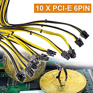 IKHMK 1800W Mining Power Supply, Mining PSU for BTC Miner Machine 100V-240V PSU with 15000 RPM Fan and Power Cable