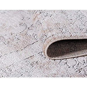 Rugs.com Oregon Collection Rug – 9' x 12' Ivory Low-Pile Rug Perfect for Living Rooms, Large Dining Rooms, Open Floorplans