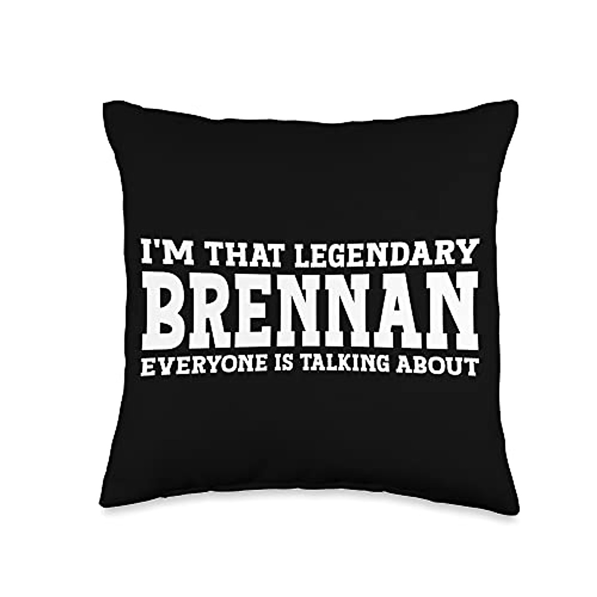 Brennan Gifts Family Tee Last Name Birthday Gifts Surname Funny Team Family Last Name Brennan Throw Pillow, 16x16, Multicolor
