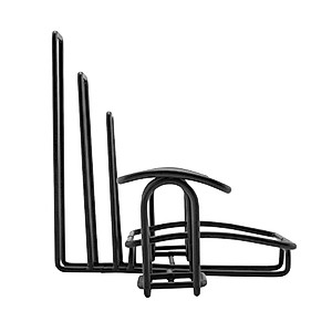 G.E.T. 4-931615 Metal Two Compartment Condiment Caddy with Menu Holders, Iron, Black