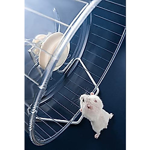 VEDEM Hamster Exercise Wheel Super-Silent Spinner Syrian Hamster Running Wheels with Stand for Hamsters Gerbils Mice Or Other Small Animals (Medium)