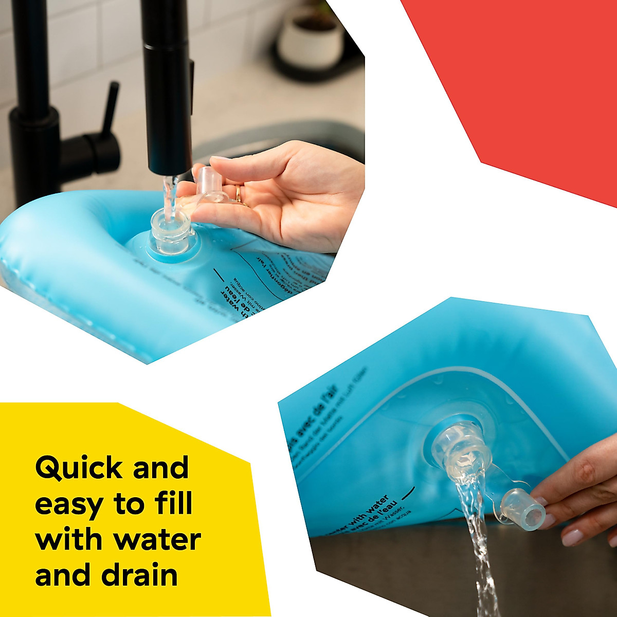 Baby Einstein Octopus Water Play Mat - Safety Fill Line, Tummy Time Activity & Sensory-Toy for Babies Newborn and up, Blue