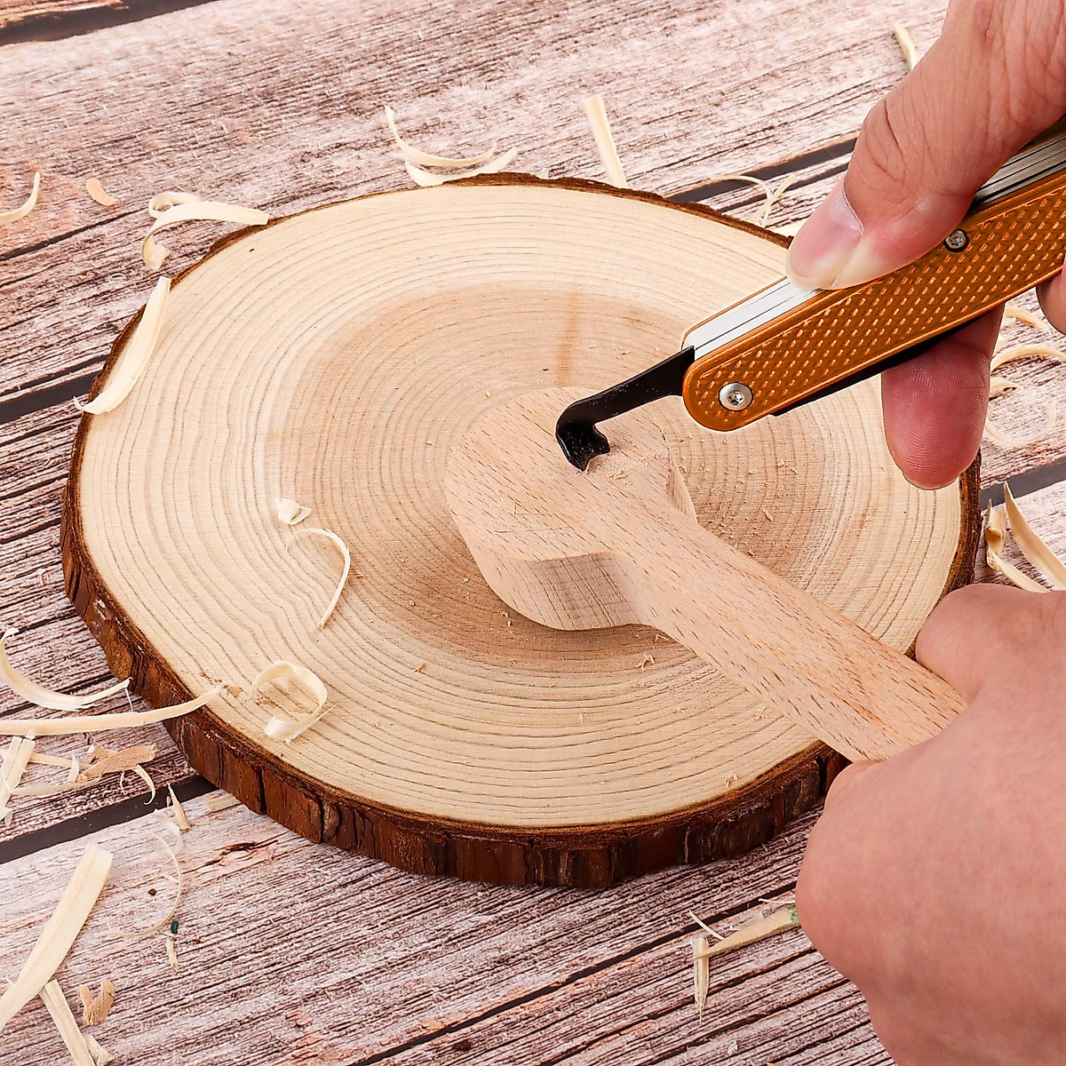 Omninmo Traditional Folding Whittling Knife with 1.5in Detail Blade, Sawcut Handle, Nickel Silver Bolsters, Multi-Tool Portable Carving Tool Right Handed Carving Jack for Carving Camping EDC Outdoors