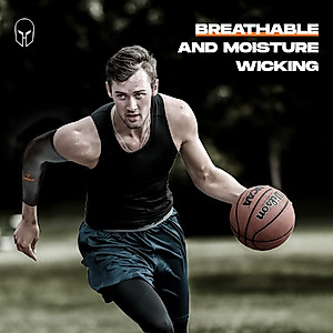 ARMORAY Arm Sleeves for Men - Anti Slip Basketball Golf Running Football Cycling - Arm Sleeves for Women - Sleeves to Cover Arms for Women & Men - Arm Compression Sleeve