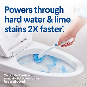 Clorox ToiletWand Disposable Toilet Cleaning Kit, Toilet Brush, Toilet and Bathroom Cleaning System with Storage Caddy and 6 Disinfecting ToiletWand Refill Heads (Package May Vary)