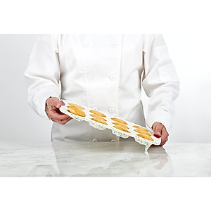 Trudeau Decorated Donut Pan-White Confetti/Fuchsia, 12 Cavity