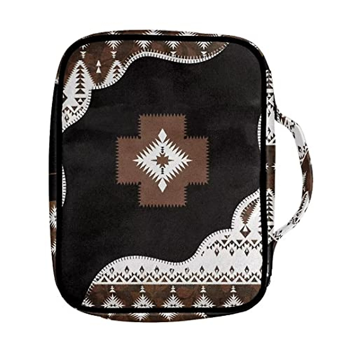 Pzuqiu Horse Bible Cover for Women,Animal Print Bible Bag Case for Men,Bible Protective Bag Church Tote Bag for Daily Use