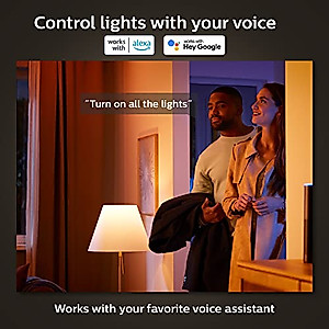Philips Hue Slim Downlight, White & color Light (Bluetooth Compatible), Voice Control with Alexa, Apple HomeKit & Google Assistant, 6-Pack