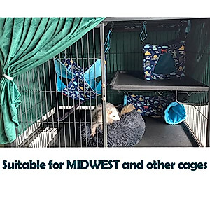 GGPIK Ferret Nation Cage Cover for Ferret Nation & Critter Nation Small Animal Cages | Cage Cover Measures 36.2L x 23.8W x 23.6H - Inches