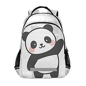 ALAZA Hello Panda Baby Shower Cute Animal Backpack Purse for Women Men Personalized Laptop Notebook Tablet School Bag Stylish Casual Daypack, 13 14 15.6 inch