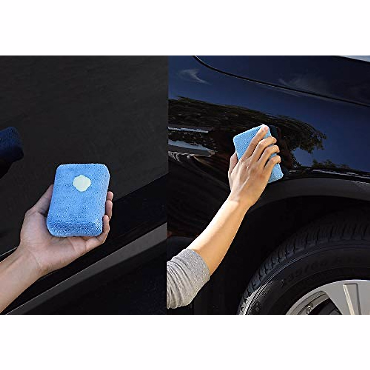 Autocare 10 Pack Car Wax Applicator Pad Rectangle Foam Premium Grade Microfiber Applicator Pads