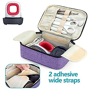 Luxja Carrying Case for Cricut Joy and Carrying Case Compatible with Cricut Easy Press Mini Bundle, Purple