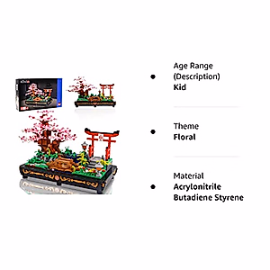 Cherry Blossom Bonsai Tree Building Sets,Japanese Style Sakura Tree Mini Building Blocks(1286 PCS),Enjoy Your Own Beautiful Display Show,Meaningful Bonsai Tree kit Present for Kids and Adults