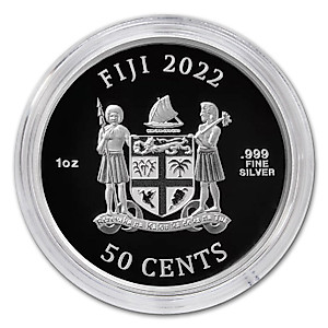 2022 1 oz Fijian Silver Ancient Warriors - Samurai Coin (in Capsule) Brilliant Uncirculated with Certificate of Authenticity 50c BU