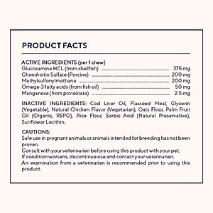 Pawfy Dog Hip & Joint Soft Chews - Total Joint Care | Anti-Inflammatory | Arthritis Relief | Strength & Flexibility | Natural Recovery | with Glucosamine + Chondroitin