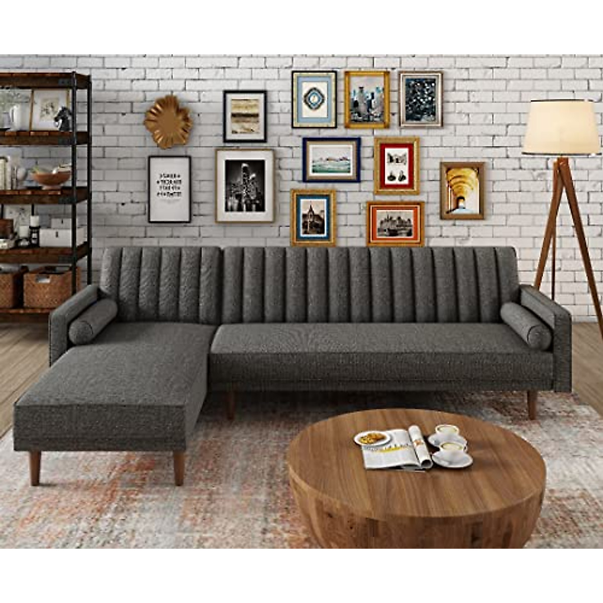 Gold Sparrow Sonoma Sectional, Charcoal