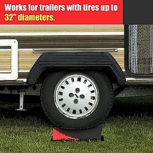 BEETRO Camper Leveler 2 Pack, Curved RV Levelers for Travel Trailers, with Camper Wheel Chocks, Anti-Slip Mats and Carry Bag, Faster Camper Leveling Than RV Leveling Blocks,Up to 35,000 lbs