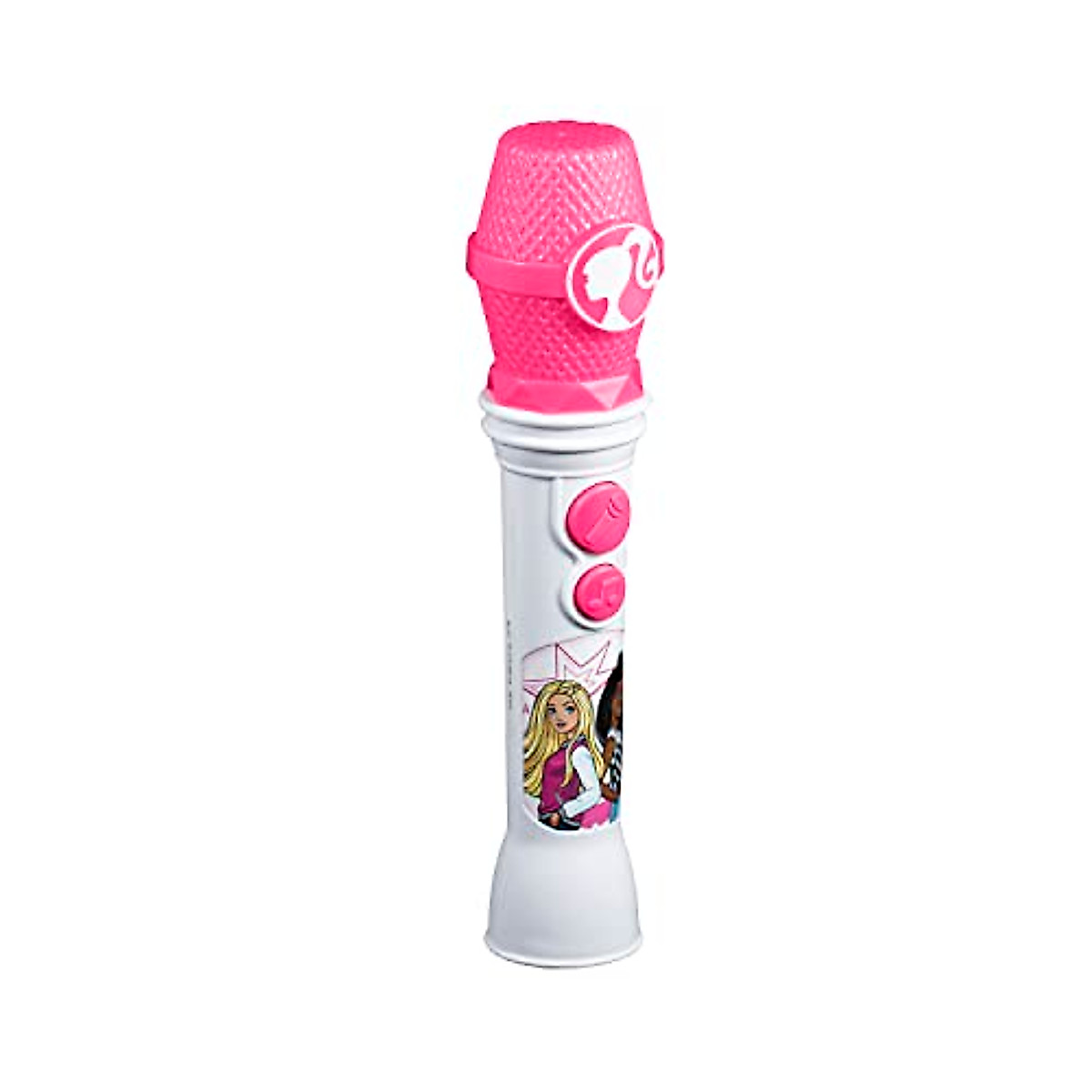 EKids BE-070.11Mv22 Barbie Microphone for Kids, Built-in Music and Flashing Lights for Fans of Disney Toys for Girls, Black