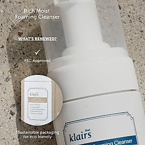 DearKlairs] K-Beauty Skincare Rich Moist Foaming Cleanser, 3.4 fl oz (100 ml)