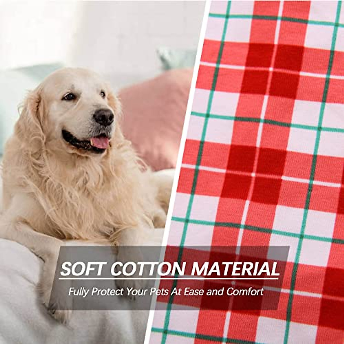 IDOMIK Recovery Suit for Dogs, Dog Onesie Surgery Recovery Shirt Abdominal Wound Surgical Clothes Post-Operative Vest Pet Surgery Wear, E-Collar Cone Alternative for Female Male