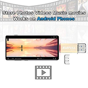 Type C USB Flash Drive 256GB 128GB 64GB 32GB for Android Smart Phones Computer Laptop USB-C 3.0 High Speed Copay Photos Videos Music etc.(32GB)