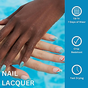 OPI Nail Lacquer, Opaque & Dark Shimmer Finish Blue Nail Polish, Up to 7 Days of Wear, Chip Resistant & Fast Drying, Fall 2023 Collection, Big Zodiac Energy, Scorpio Seduction, 0.5 fl oz