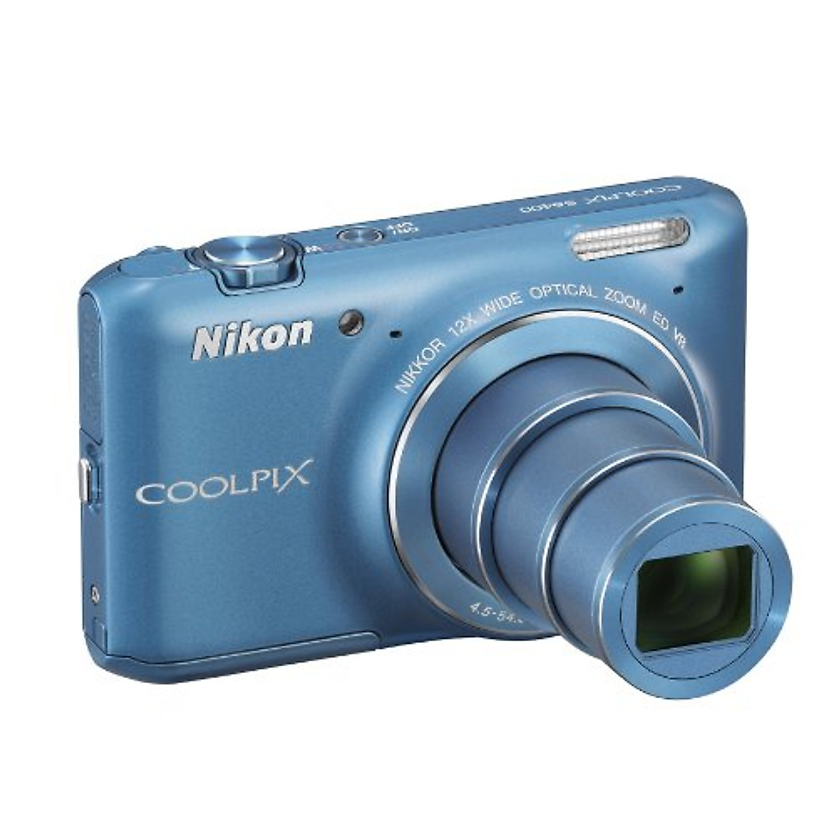 Nikon COOLPIX S6400 16 MP Digital Camera with 12x Optical Zoom and 3-inch LCD (Blue)