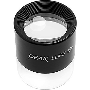Excelta - 410 - Eye Loup - Round - Five Star - 10X Power, 1.6" Height, 1.36" Wide, 1.44" Length