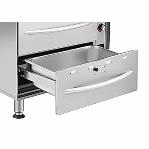 KoolMore Two-Drawer Commercial Free Standing Warming Drawers in Stainless-Steel, UL and NSF Listed (KM-WD-M2)
