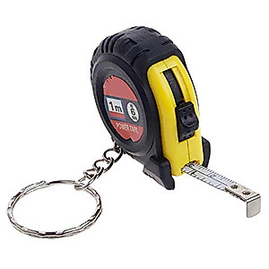 Bestmaple Mini Retractable Tape Measure Ruler Measure Keychain 1PCS
