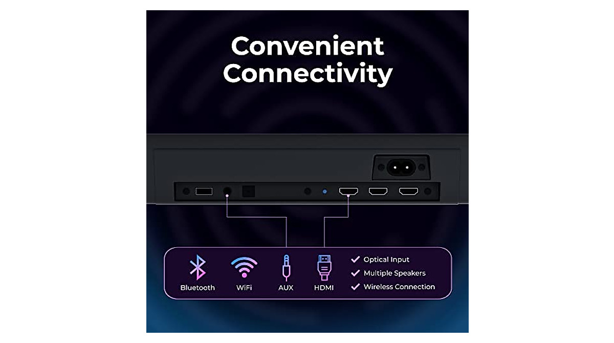 PHILIPS Dolby Atmos Soundbar: Immersive TV Audio & Wireless Sub