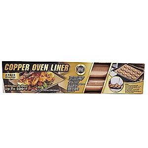 Tekno- 2 Pack Copper Oven Liners