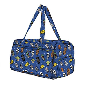 New! Super Star Plus - STAR WARS™ Galaxy of Rivals, JuJuBe Weekender Diaper Bag, Zippered Overnight Travel Duffel Bag with Baby Changing Pad, Shoe Compartment, Tote Bag Shoulder Straps