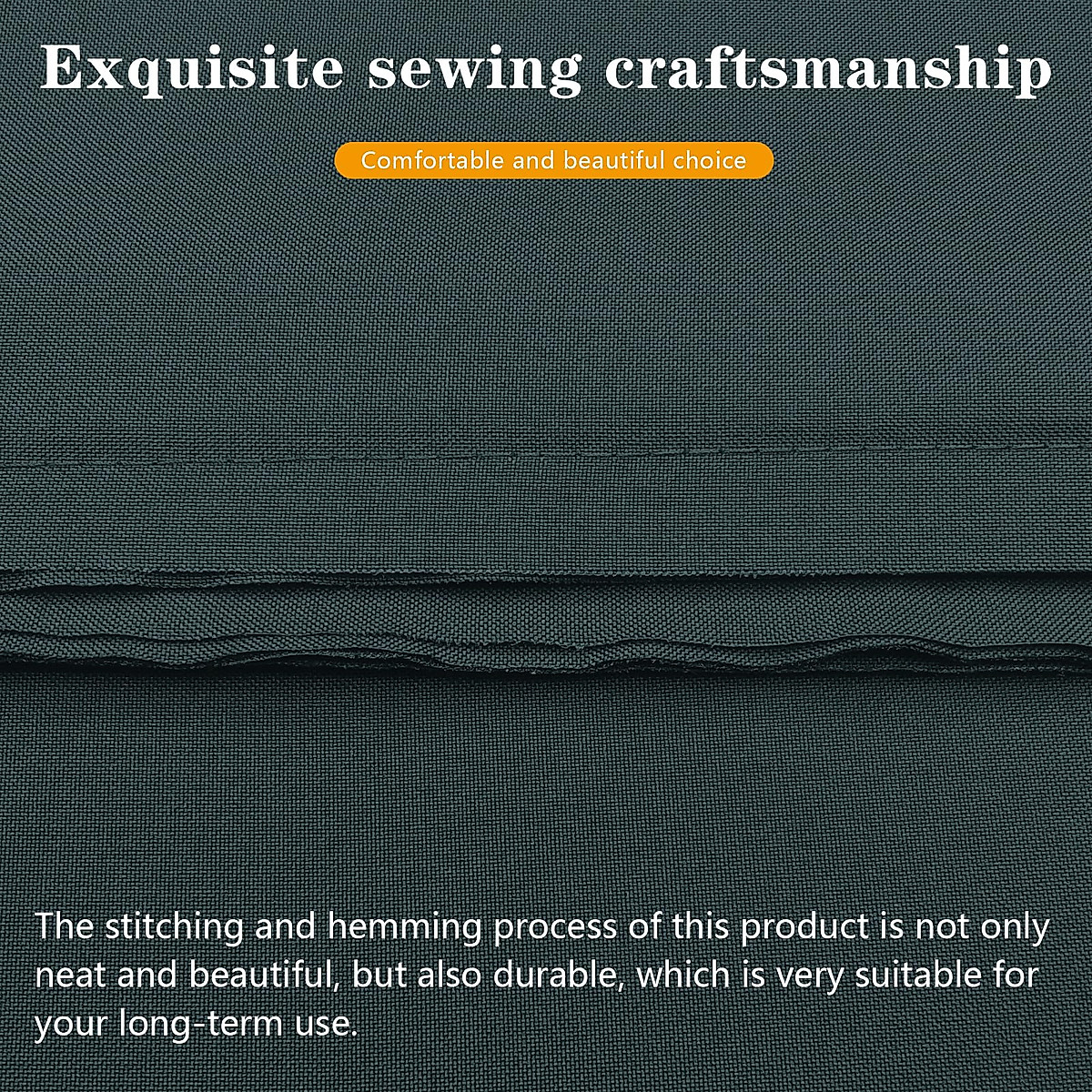 Bextile 14 Piece Outdoor Patio Cushion Covers Replacement, Outdoor Cushion Slipcovers, Water-Resistant Patio Furniture Cushion Covers with Zipper (Dark Grey)