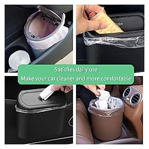 Ziciner 2 PCS Car Trash Bags (30 Count), Premium Mini & Small Trash Bags, Waterproof Litter Garbage Bag Organizer, Suitable for Car & Desktop Trash Cans, 11 Inch Thickened Plastic Bag