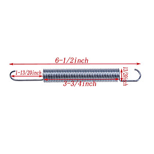 Yoogu 6-1/2inch (Pack of 2) Replacement Recliner Sofa Chair Mechanism Tension Springs