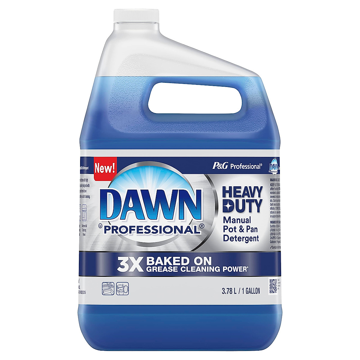 Dawn Professional Heavy Duty Manual Pot and Pan Dish Soap Detergent, 1 Gallon (Case of 4)
