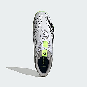 adidas Predator Accuracy.4 Indoor Footwear White/Core Black/Lucid Lemon Men's 11, Women's 12 Medium