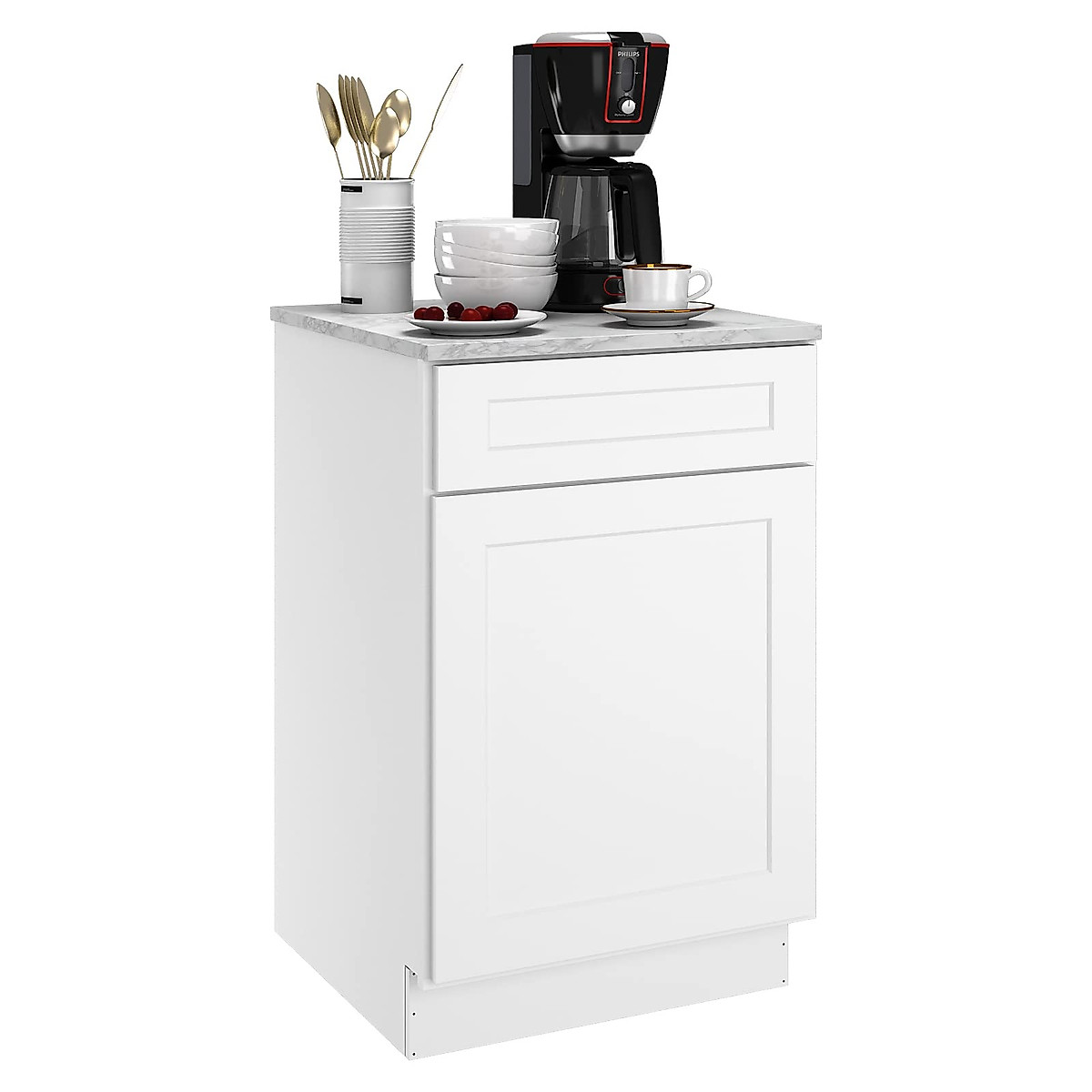 ROOMTEC Kitchen Base Cabinets, Sideboard Storage Cabinet, Entryway Cabinet with Soft Closing Doors 21" W X 24" D X 34-1/2"H