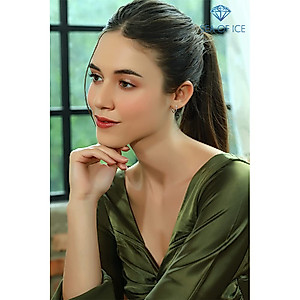 Sterling Silver Earrings for Women - Hoops Earrings For Women - Hypoallergenic Earrings for Women Silver, Silver 12MM