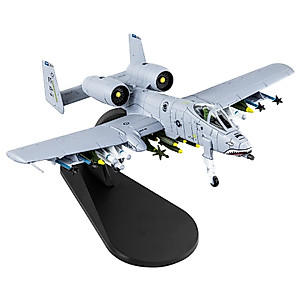 Busyflies Fighter Jet Model 1:100 A-10 Thunderbolt II Warthog Attack Fighter Plane Model Diecast Military Airplane Model for Collection and Gift(A-10)