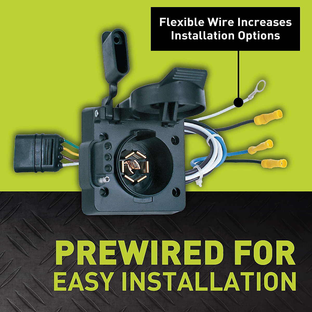 Hopkins 47185 Multi-Tow 4 Flat to 7 Blade and 4 Flat Adapter