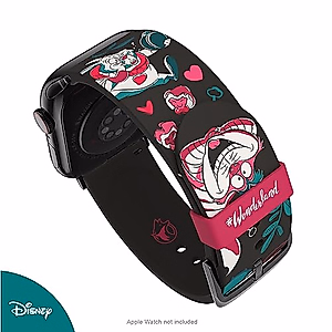 Disney Alice in Wonderland Smartwatch Band - Officially Licensed, Compatible with Every Size & Series of Apple Watch (watch not included)