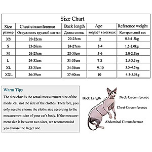 Sphynx Cat Clothes,Sphynx Hairless Cats Turtleneck Sweater Blue Line Aesthetic Design, Breathable Cat Wear Clothes Sweater for Sphynx, Cornish Rex, Devon Rex, Peterbald (L)