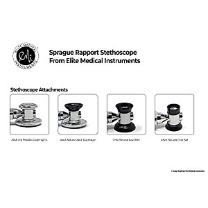 EMI EBL-430 Royal Sprague Stethoscope and Large Adult Cuff (See Large Cuff Size: 33 cm to 51 cm | 13 inch to 20 inch) Aneroid Sphygmomanometer Manual Blood Pressure Set